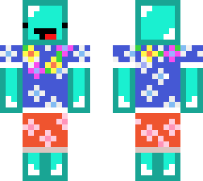 Hawaiian Skeppy! | Minecraft Skin
