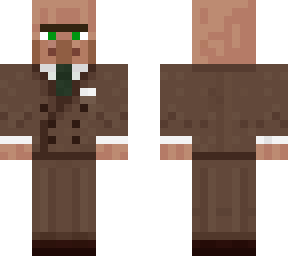 Brown Business Villager | Minecraft Skin