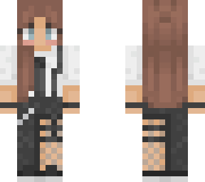 Brown hair white polo | Minecraft Skin