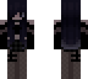 Plasma Purple Partial Fishnet Outfit V2 | Minecraft Skin