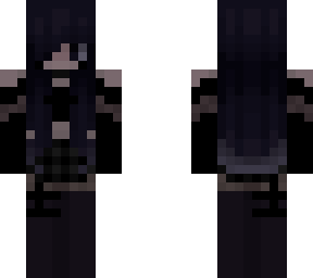 Plasma Purple Rose Cape Thigh Highs Revised V1 | Minecraft Skin