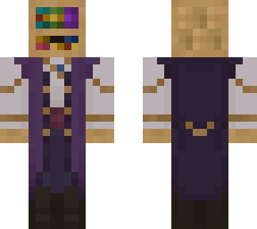 Wizard Chiseled Bookshelf | Minecraft Skin