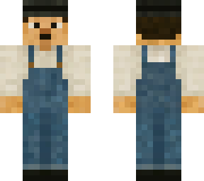 Oliver Hardy Overalls #1 (lesser moustache) | Minecraft Skin