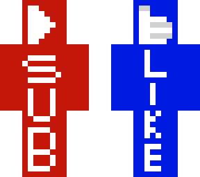 Sub And Like | Minecraft Skin
