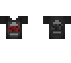 Black T-Shirt Short Sleeves | Minecraft Skin