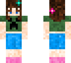 creeper crop top | Minecraft Skin