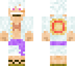 Monkey D Luffy Gear 5 | Minecraft Skin