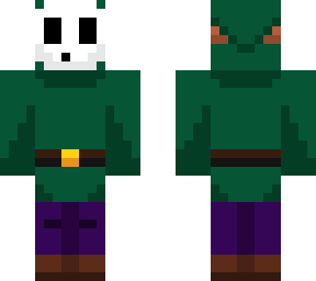 Alpine Green Shy guy | Minecraft Skin