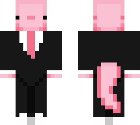 Axolotl In A Suit | Minecraft Skin
