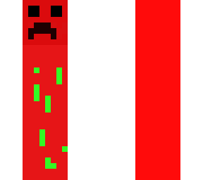 fire creeper | Minecraft Skin