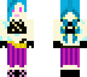 jinx arcane | Minecraft Skins