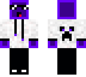 Violett Slime with pro glasses | Minecraft Skin