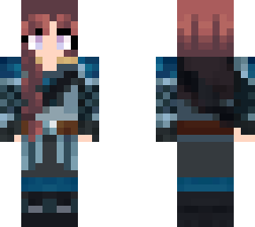 Jamie in blue armor | Minecraft Skin