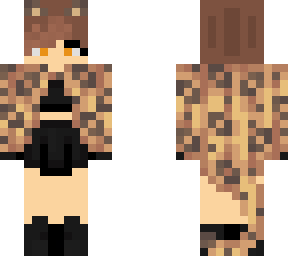 Leopard girl(base used) | Minecraft Skin
