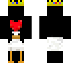 techno heart chicken jockey | Minecraft Skin