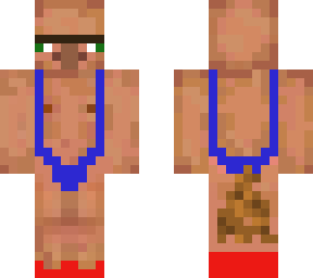 Villager In Bikini Who Shat Themself | Minecraft Skin