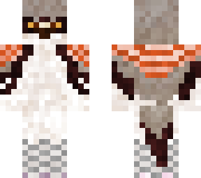 Anthro Loggerhead Shrike | Minecraft Skin