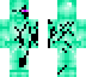 Dreamless Ender Cyan Steve | Minecraft Skin