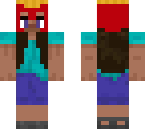 Fry helmet girl | Minecraft Skin