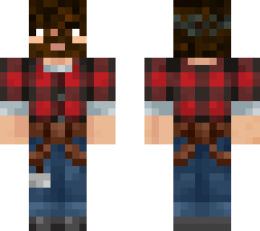 Lumberjack bearded man | Minecraft Skin