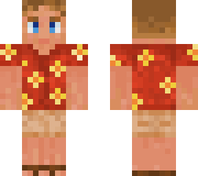 vacation guy with hawaii shirt | Minecraft Skin