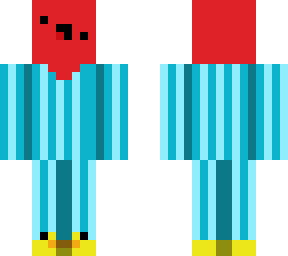 A red derp in pj's and duck slippers | Minecraft Skin