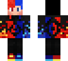 fire and water | Minecraft Skins