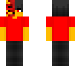 Male - Half Oni Mask | Minecraft Skin