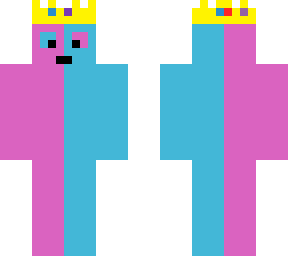 mismatch and techno crown | Minecraft Skin