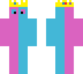 mismatch and techno crown | Minecraft Skin