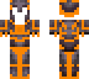 netherite armor lava coverd tamplate | Minecraft Skin