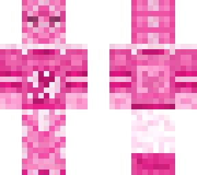 Pink heart goalie | Minecraft Skin