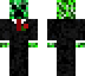creeper with suit | Minecraft Skin
