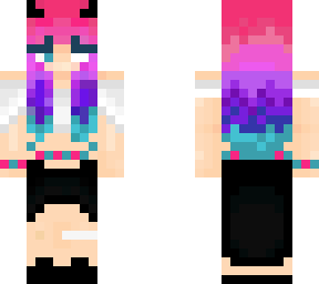 ombre hair boho | Minecraft Skin