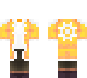 Orange steve leader clothes | Minecraft Skin