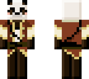 panda medieval rojo | Minecraft Skin