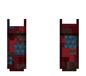 Patchwork Sundress OB 1.2 Red and Blue | Minecraft Skin