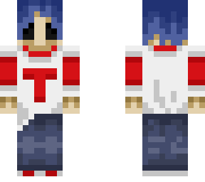 2D (Gorillaz), from "Clint Eastwood" MV | Minecraft Skin