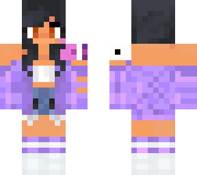 Aphmau Cat on aphmaus shoulder | Minecraft Skin