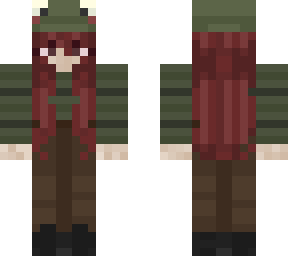 Cute Green sweater frog | Minecraft Skin