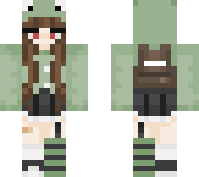 frog girl | Minecraft Skins