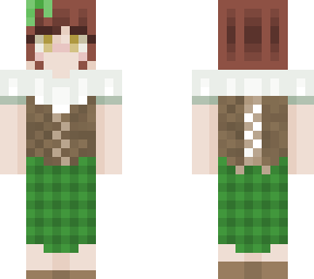 Green Medieval Lady | Minecraft Skin