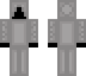 Grey Straight Death | Minecraft Skin