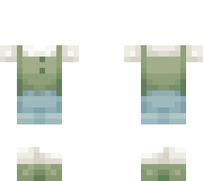 Layered Blouse and Tank OB 1.4 Green | Minecraft Skin
