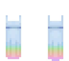 Rainbow Ombre Sundress OB 1.0 Blue | Minecraft Skin