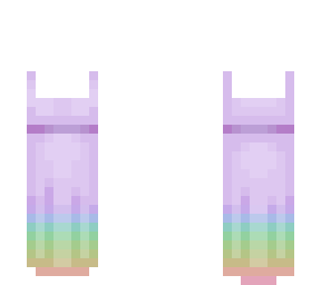 Rainbow Ombre Sundress OB 1.1 Lavender | Minecraft Skin