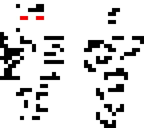 White corrupted | Minecraft Skin