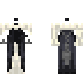 black flowy dress | Minecraft Skin