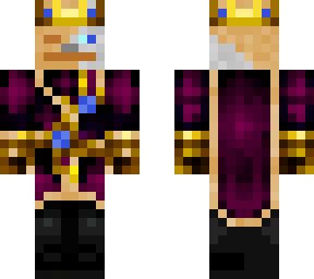 Golden Corrupted Skull v2 | Minecraft Skin