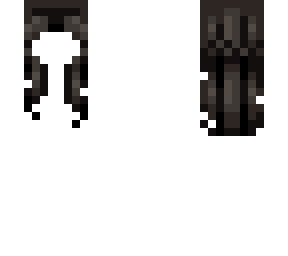 Half Up Crown Braid HB Black | Minecraft Skin